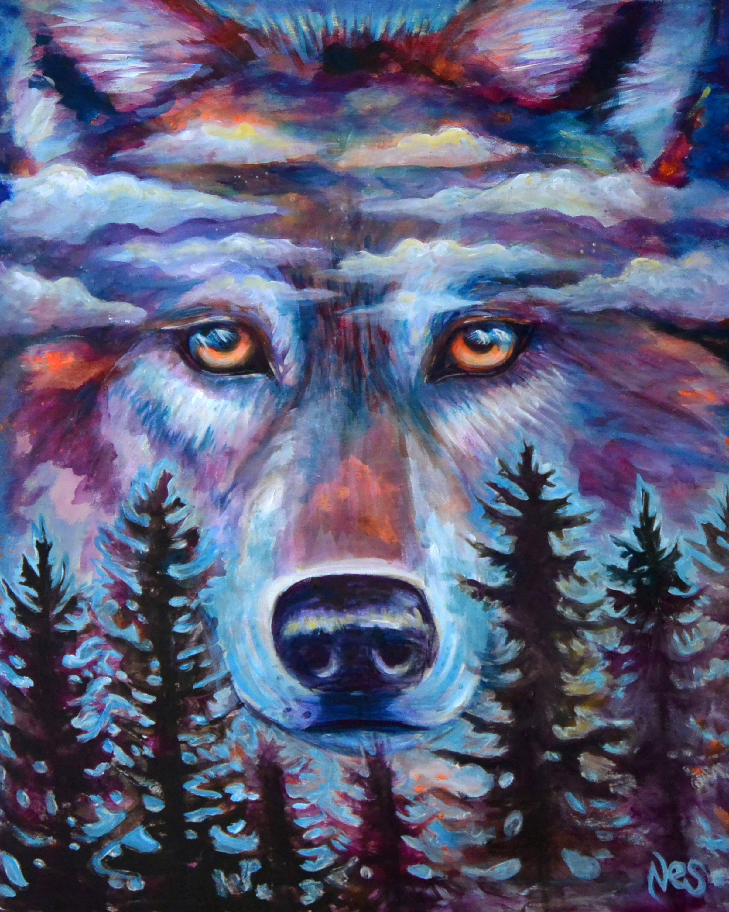 wolf art